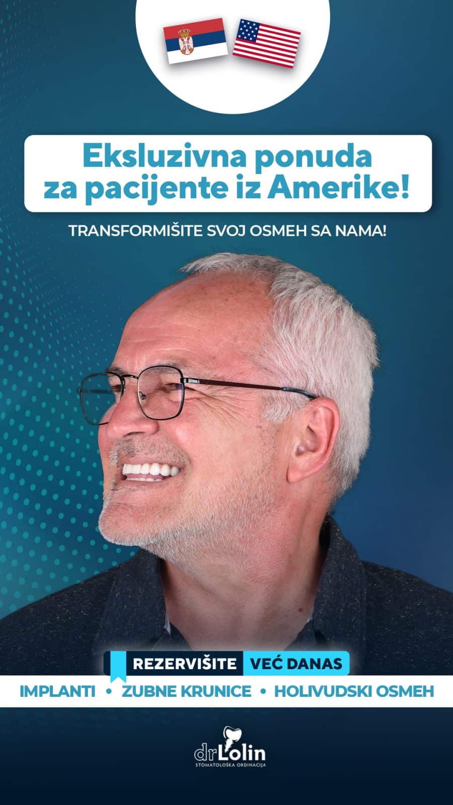 Posebna ponuda za pacijente iz SAD-a - ordinacija dr Lolin